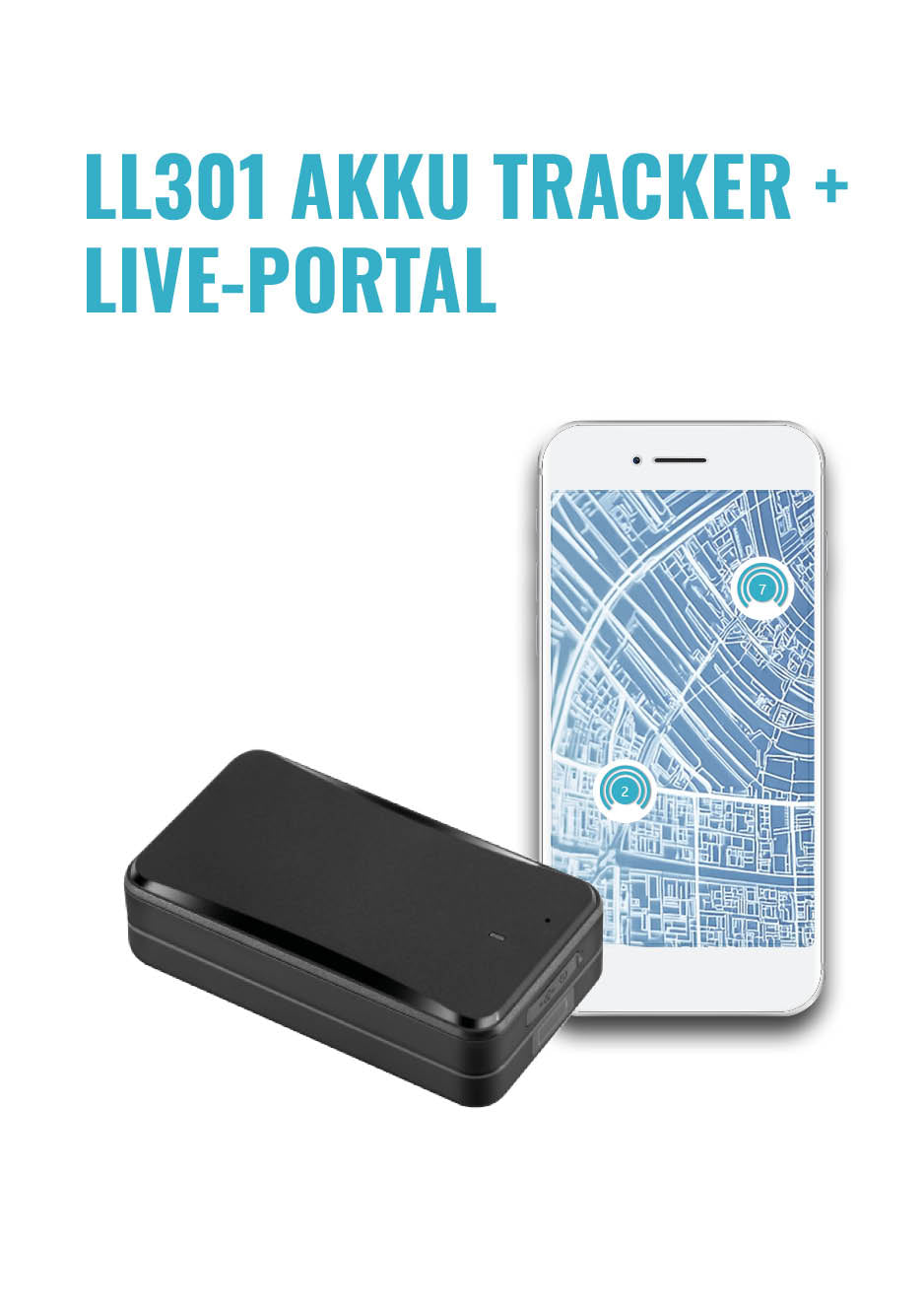 Concox LL301 Akku GPS Tracker + Live Portal Service | GPS-WATCH